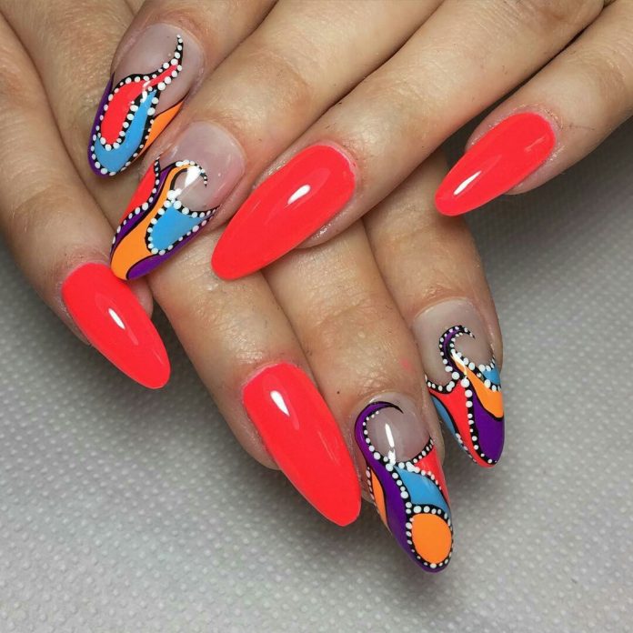 Multi Coloured Nails: New Trend and Best Designs - LadyLife