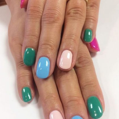 Multi Coloured Nails: New Trend and Best Designs - LadyLife