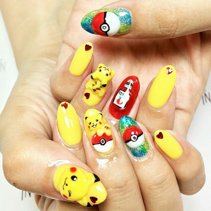 Pokemon Nails Art: Best Design Tutorial - LadyLife