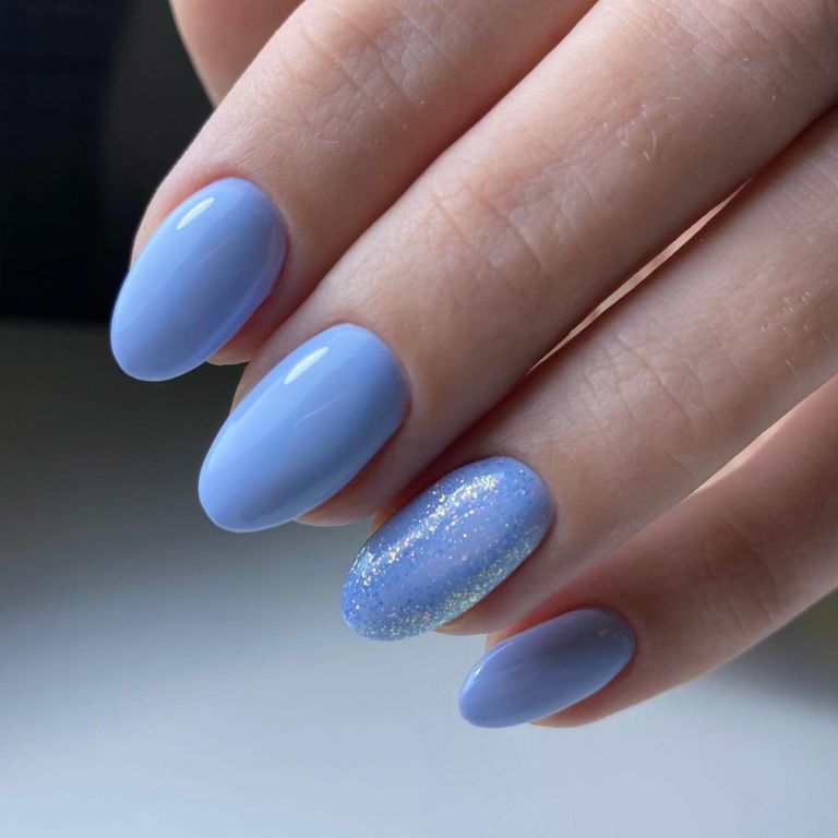 Baby Blue Nail Designs: 100+ Best Light Blue Nails Ideas - LadyLife