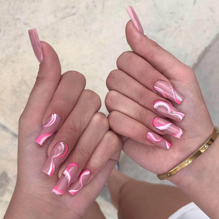 Swirl Nail Designs: 120+ Best Nail Art Ideas with Swirls - LadyLife