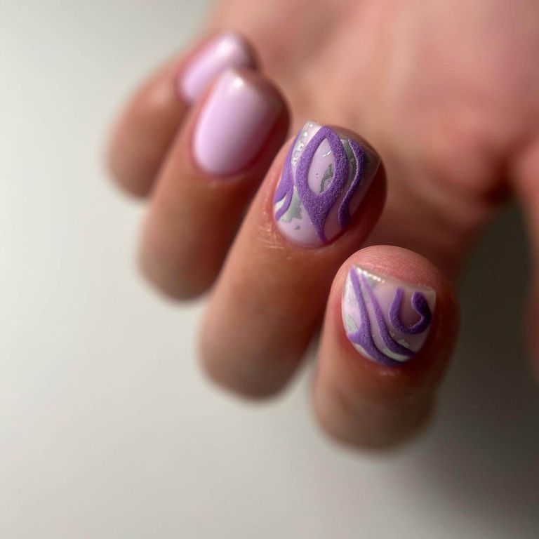 Swirl Nail Designs: 120+ Best Nail Art Ideas with Swirls - LadyLife