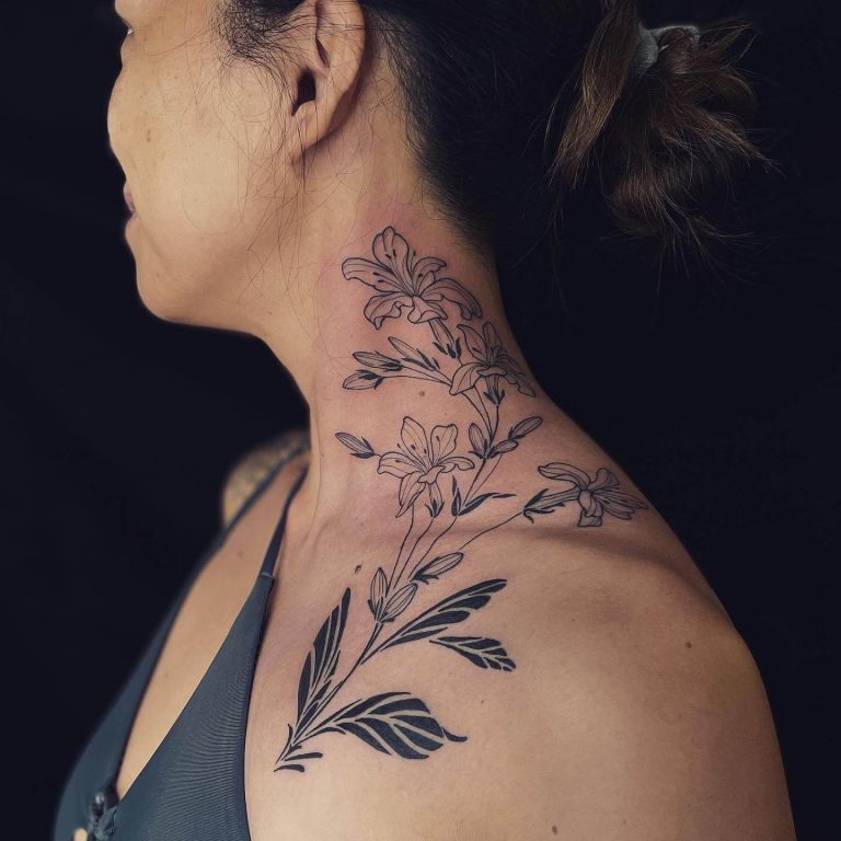 Neck Tattoos for Women: 110+ Best Design Ideas for Females - LadyLife
