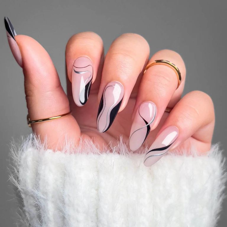 Swirl Nail Designs: 120+ Best Nail Art Ideas with Swirls - LadyLife